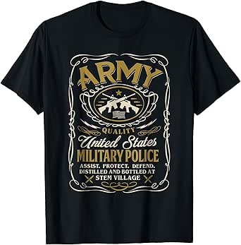 Amazon.com: Army Military Police T-Shirt: Clothing