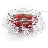 Bol à Punch - 27 pièces en verre vintage en verre Punchbowl avec 12 ...
