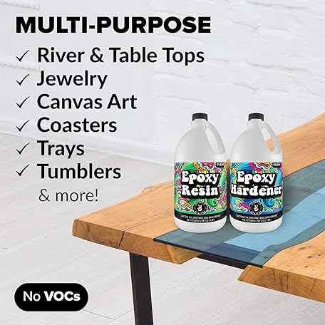 Mua Crystal Clear Epoxy Resin Kit, 1 Gallon Total, 2-Part, for Tumblers ...