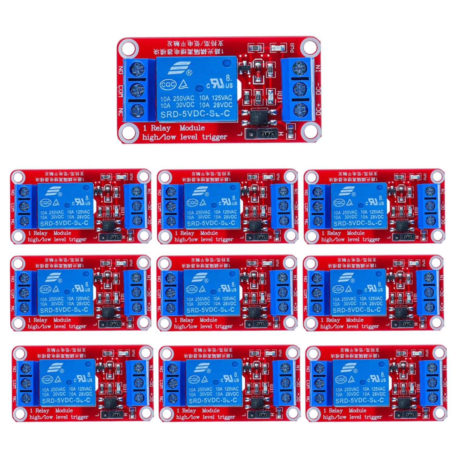 Mua HUAREW 5V One Channel Relay Module Relay Switch with OPTO Isolation High Low Level Trigger ...