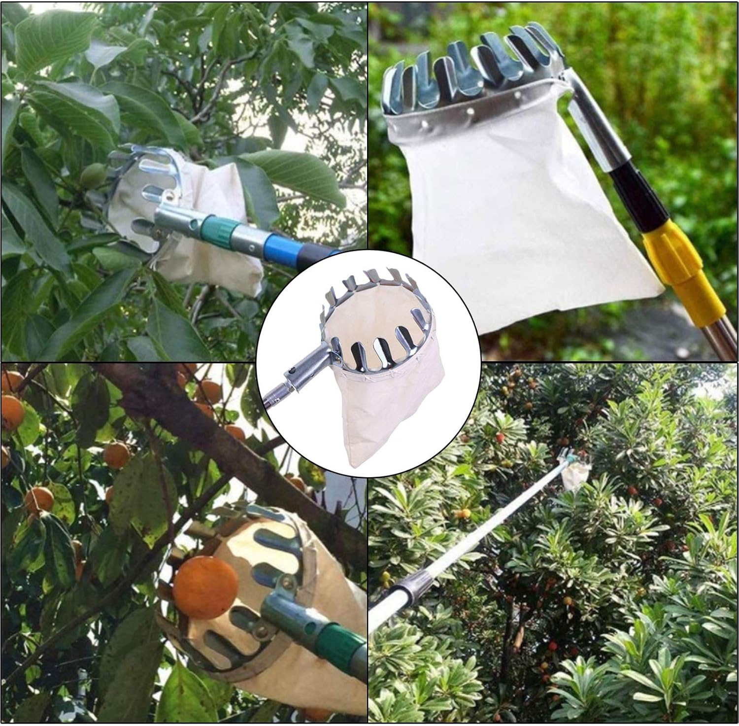 WDDLU Fruit Picker Head Basket Fruit Picker Fresh Fruit Picker Head ...