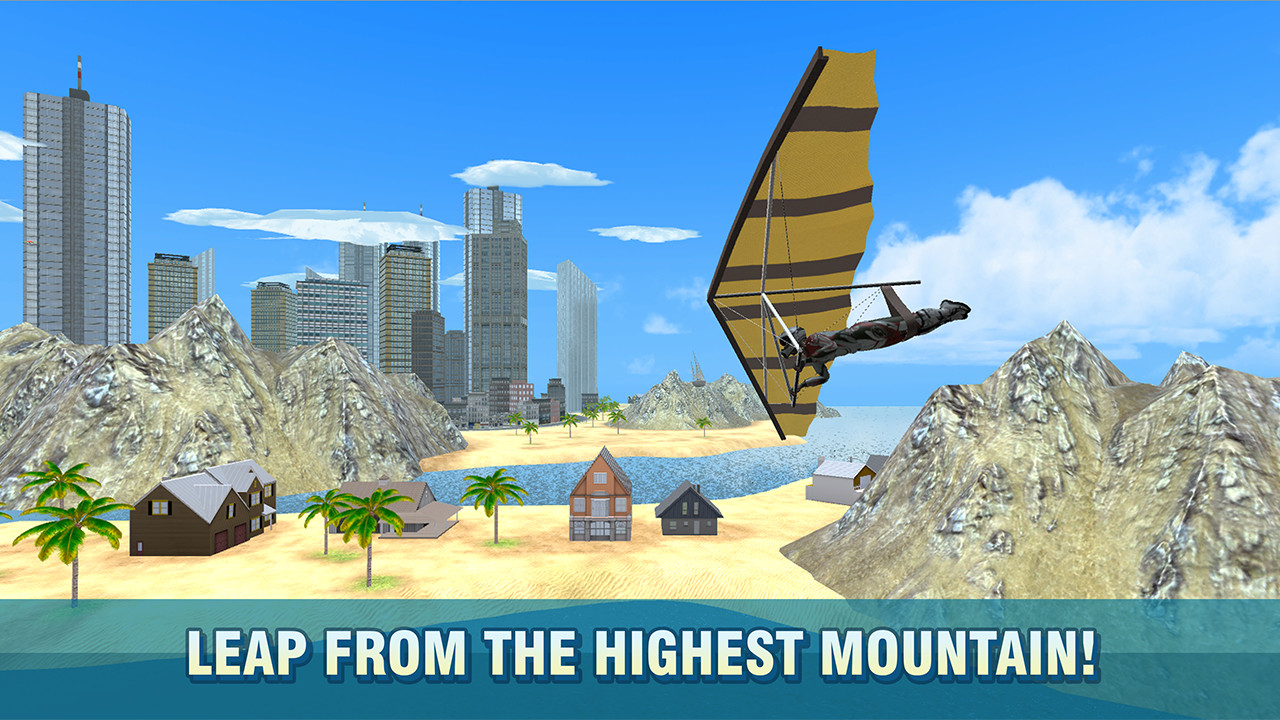 Real Hang Gliding Flying Simulator: Aerial Rush Skydiving Game:Amazon ...