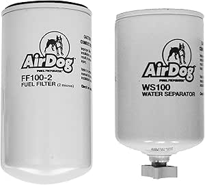 AirDog Pre-Filter WS100 and Fuel Filter FF100-2 Combo Pack, Fuel ...