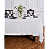 Amazon.com: Solino Home Linen Tablecloth 70 x 108 Inch – 100% Pure ...