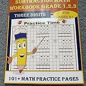 Addition and subtraction Math WorkBook Grade 1, 2, 3: 3 Digits 101 ...