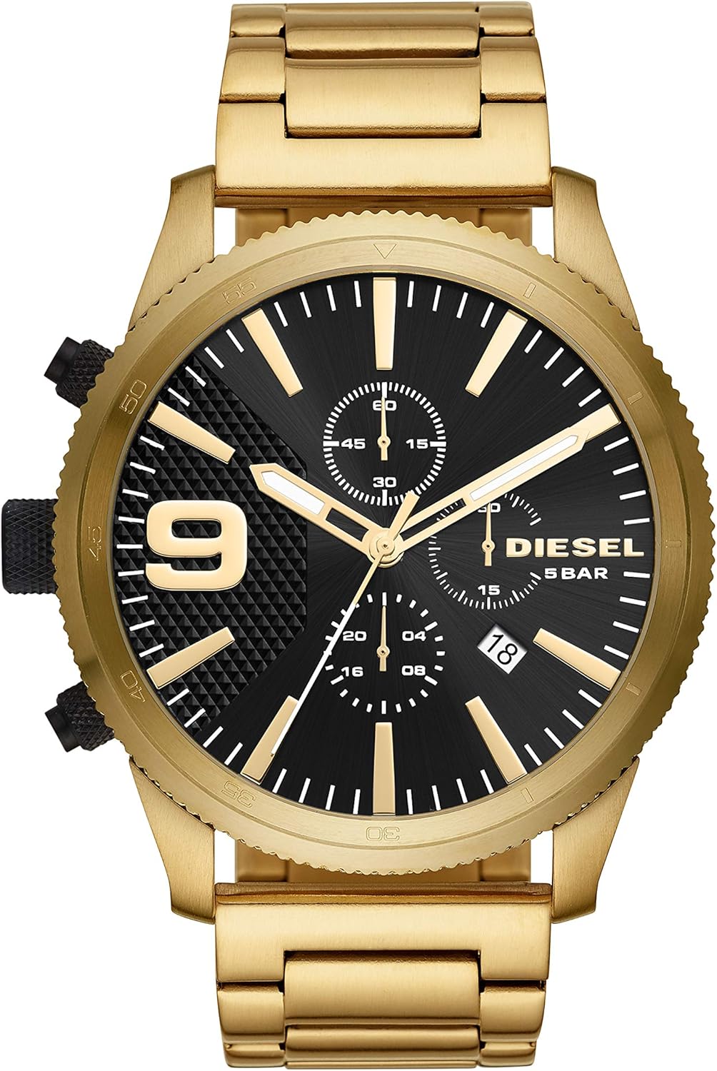 Diesel Herren Chronograph Quarz Uhr mit Edelstahl Armband DZ4488 ...