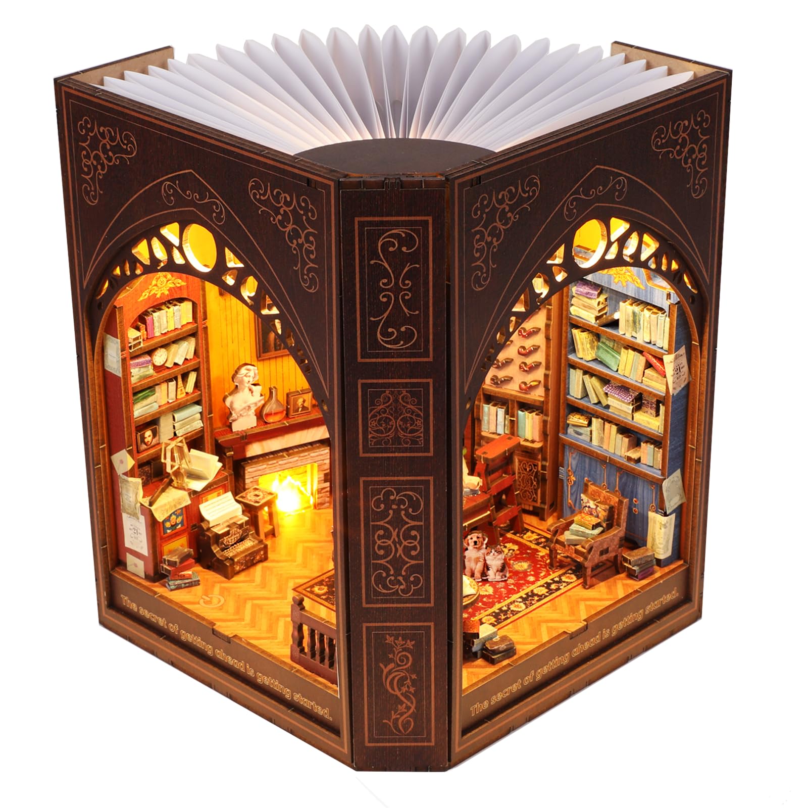 Book Nook Kit for Adults and Teens – DIY 3D Wooden Dollhouse Puzzle ...