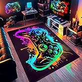 Amazon.com: NEBOTON Gaming Rug with Colorful Game Controller Design for ...