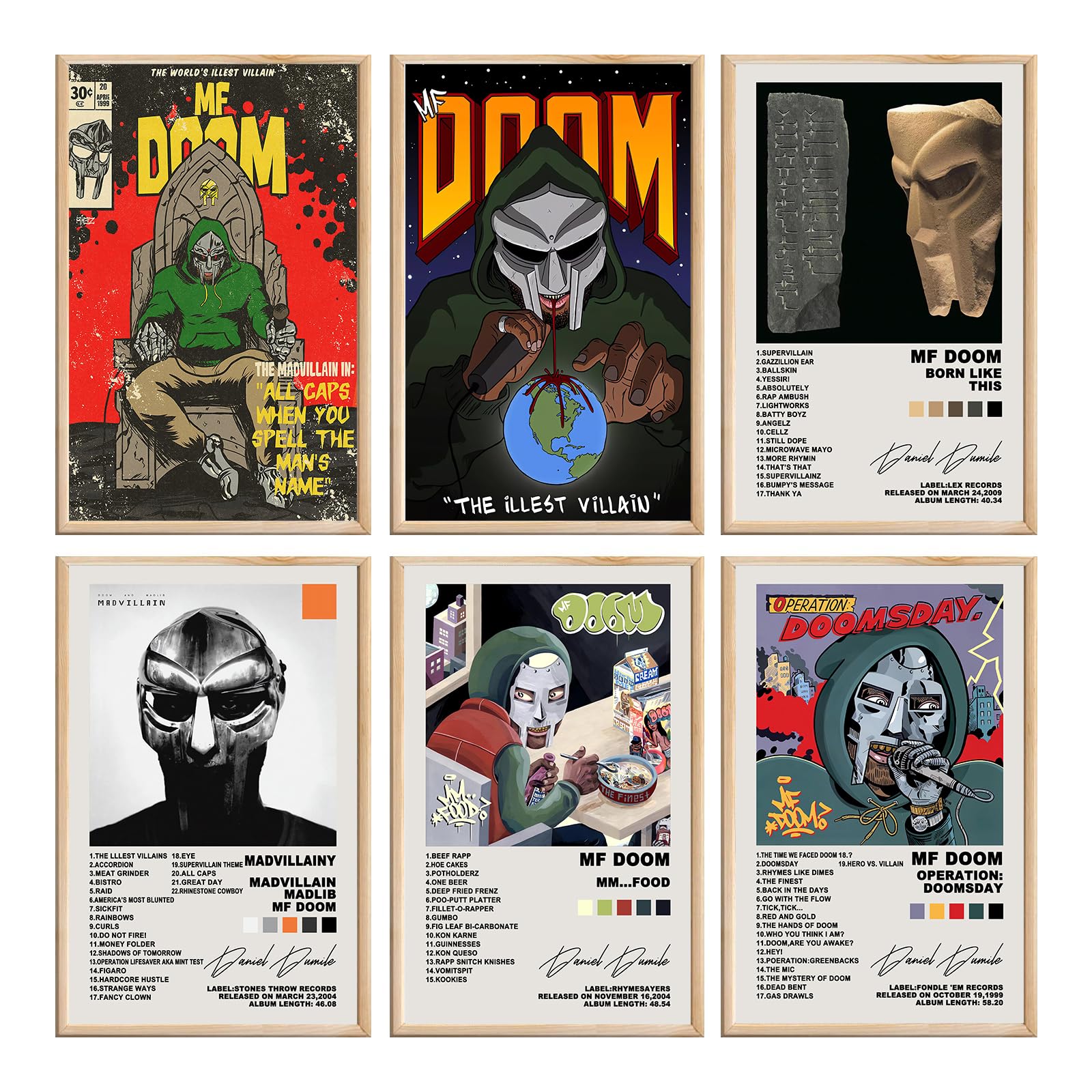 Mua MF DOOM Album Cover Posters - BORN LIKE THIS, MM Food, Operation ...