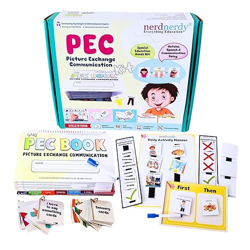 NerdNerdy PEC Kit/ 325+ PECS Used as Autism Learning Material/Speech ...