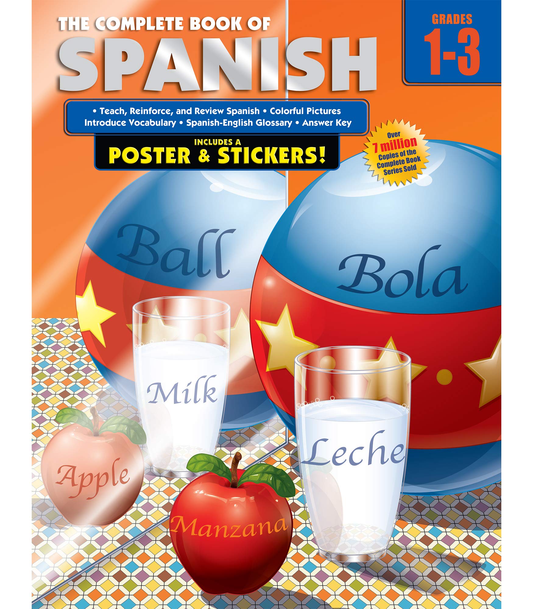 Carson Dellosa The Complete Book of Spanish Workbook—Spanish Learning ...