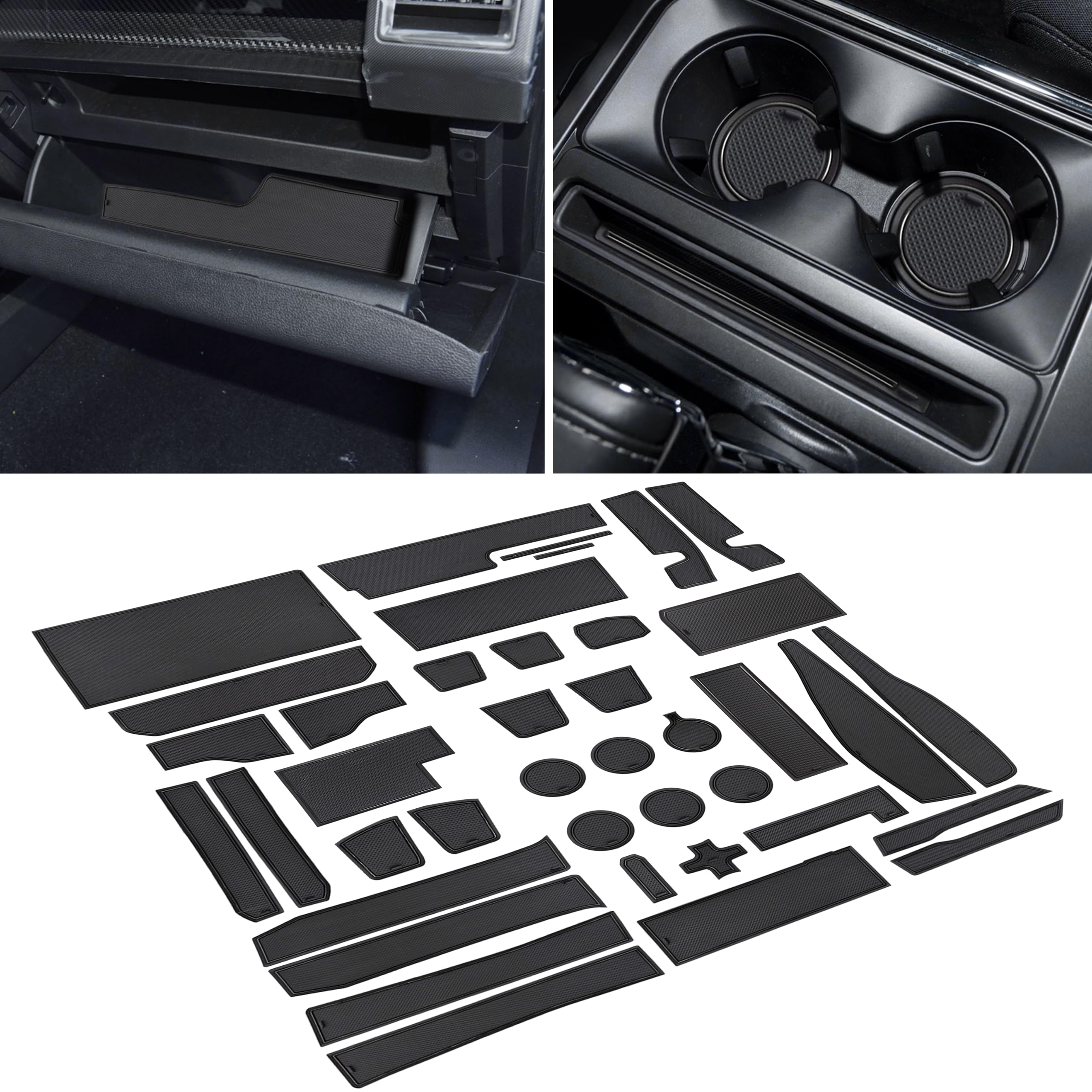 SENSHINE for Ford F150 Accessories 2021 2022 2023 2024 2025 Non-Slip ...