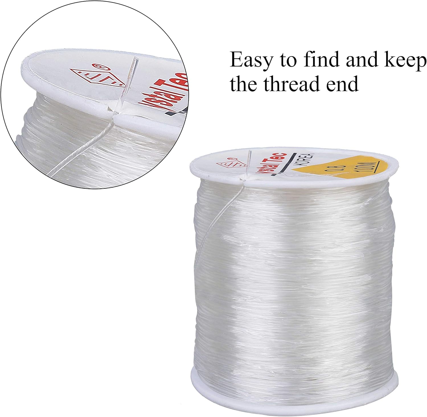 Jewellery Cord 0.8mm/1.0mm Crystal Elastic Beading Thread for DIY ...