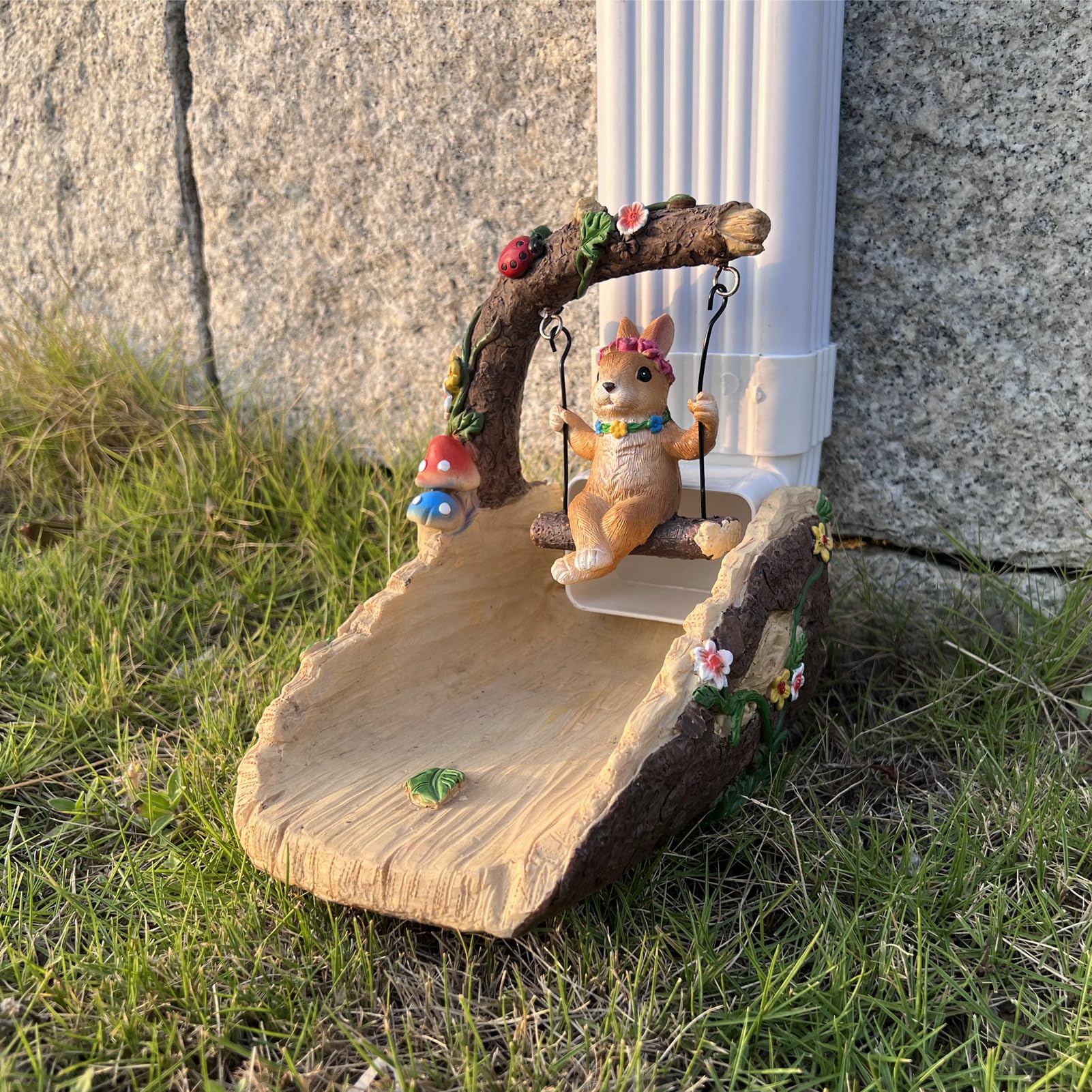 Gutter Downspout Splash Block Mouse Statues Gutter Downspout Extension ...