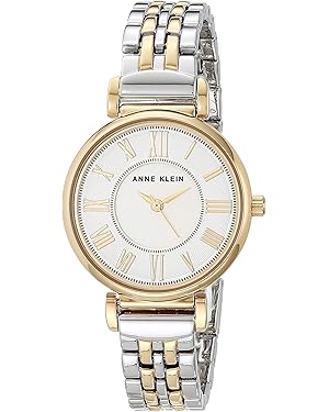 Amazon.com: Anne Klein Women's Two-Tone Bracelet Watch : Clothing ...