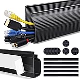 Yecaye 94in Cable Management Under Desk - 6X 15.7in Desk Cord Cable ...