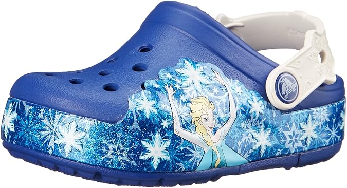 Amazon.com | crocs Kids' CrocsLights Frozen Light-Up Clog (Toddler ...