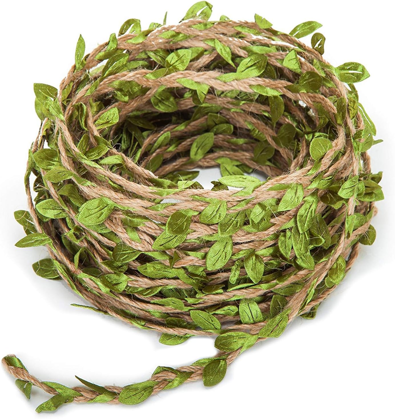 Amazon.com: UCLEVER Artificial Vine Natural Hemp Rope Fake Green Ivy ...