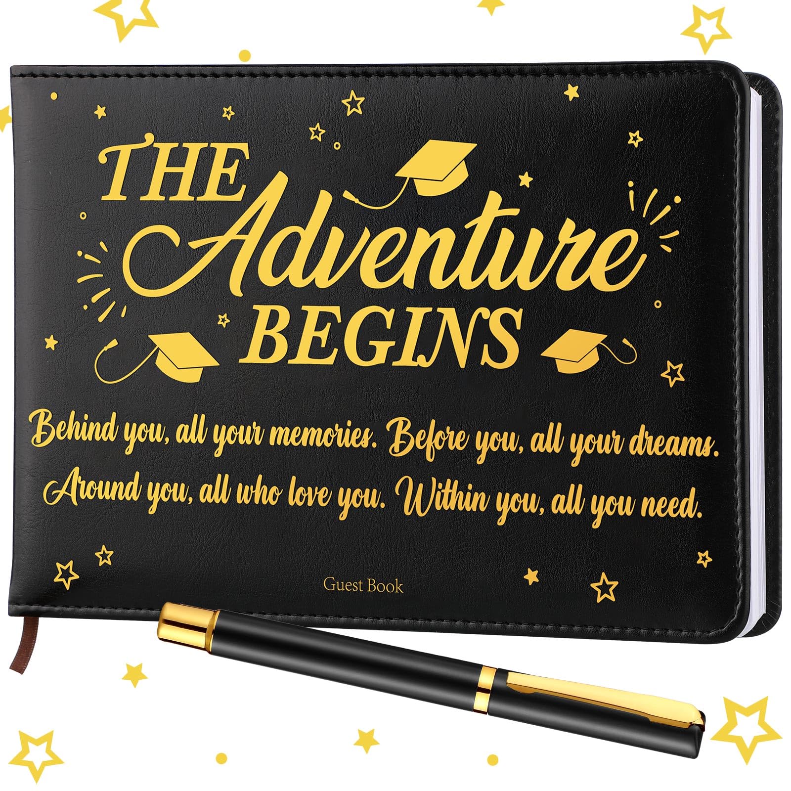 Geyoga 2025 Graduation Guest Book with Pen Graduation Guest Book 2025 ...