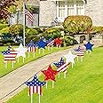Amazon.com : Whaline 12Pcs 4th of July Yard Signs Patriotic Star Yard ...
