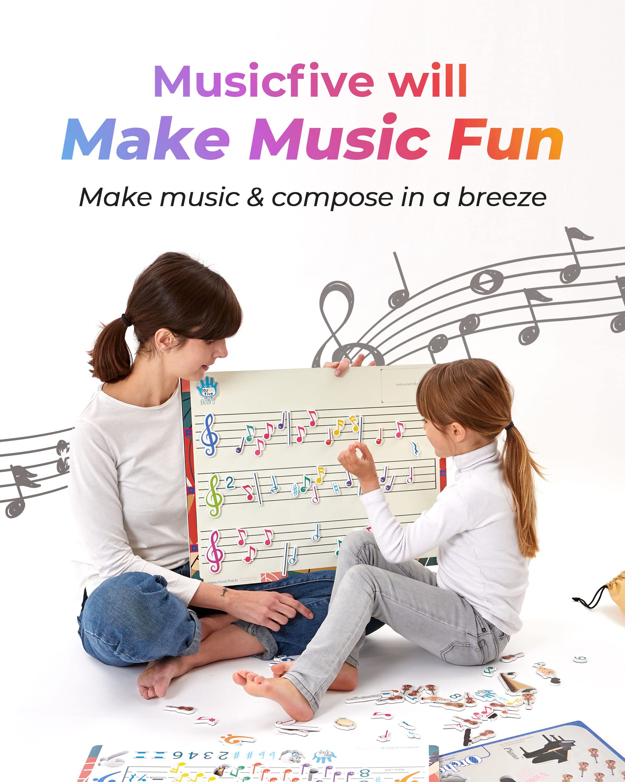 Mua Music Five Board Set - Learn to Read Music, Beginning Sheet Music ...