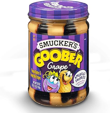 Smucker's Goober Peanut Butter & Grape Jelly Stripes - 18 oz Glass Jar ...