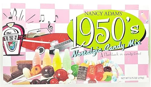 1950's Retro Candy Gift Box-Decade Box Gift Basket - Classic 50's Candy ...