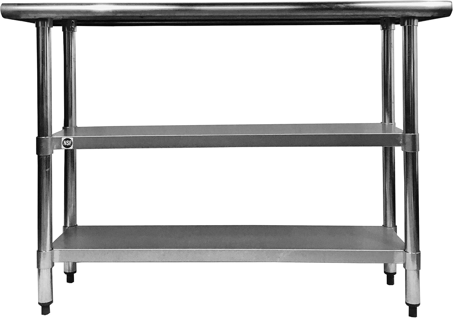 NSF KPS Commercial Stainless Steel Work Prep Table 30 x 60 with Double ...
