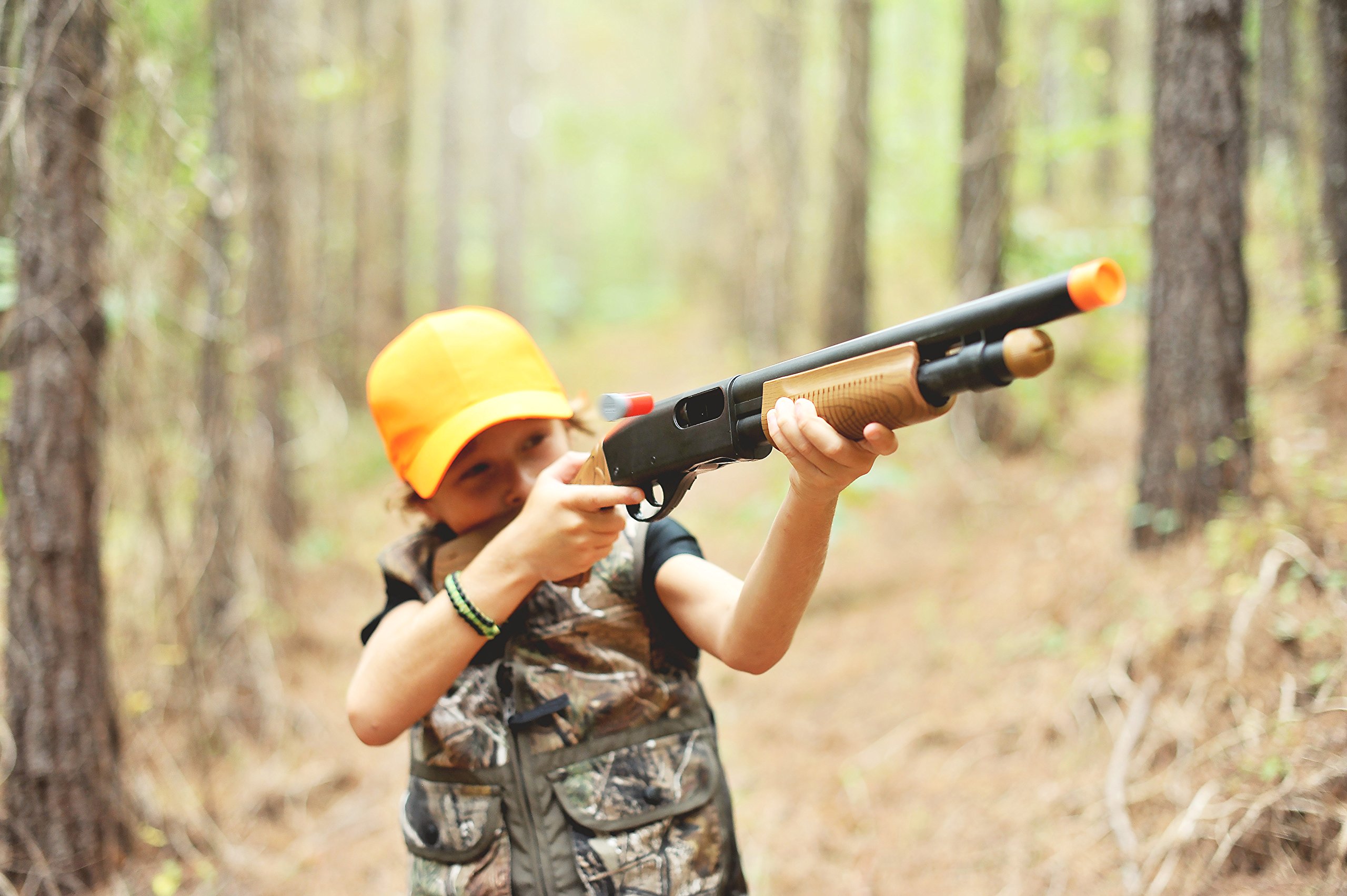 30'' Toy Pump Action Shotgun with Electronic Sound, Ejecting Shells Toy ...