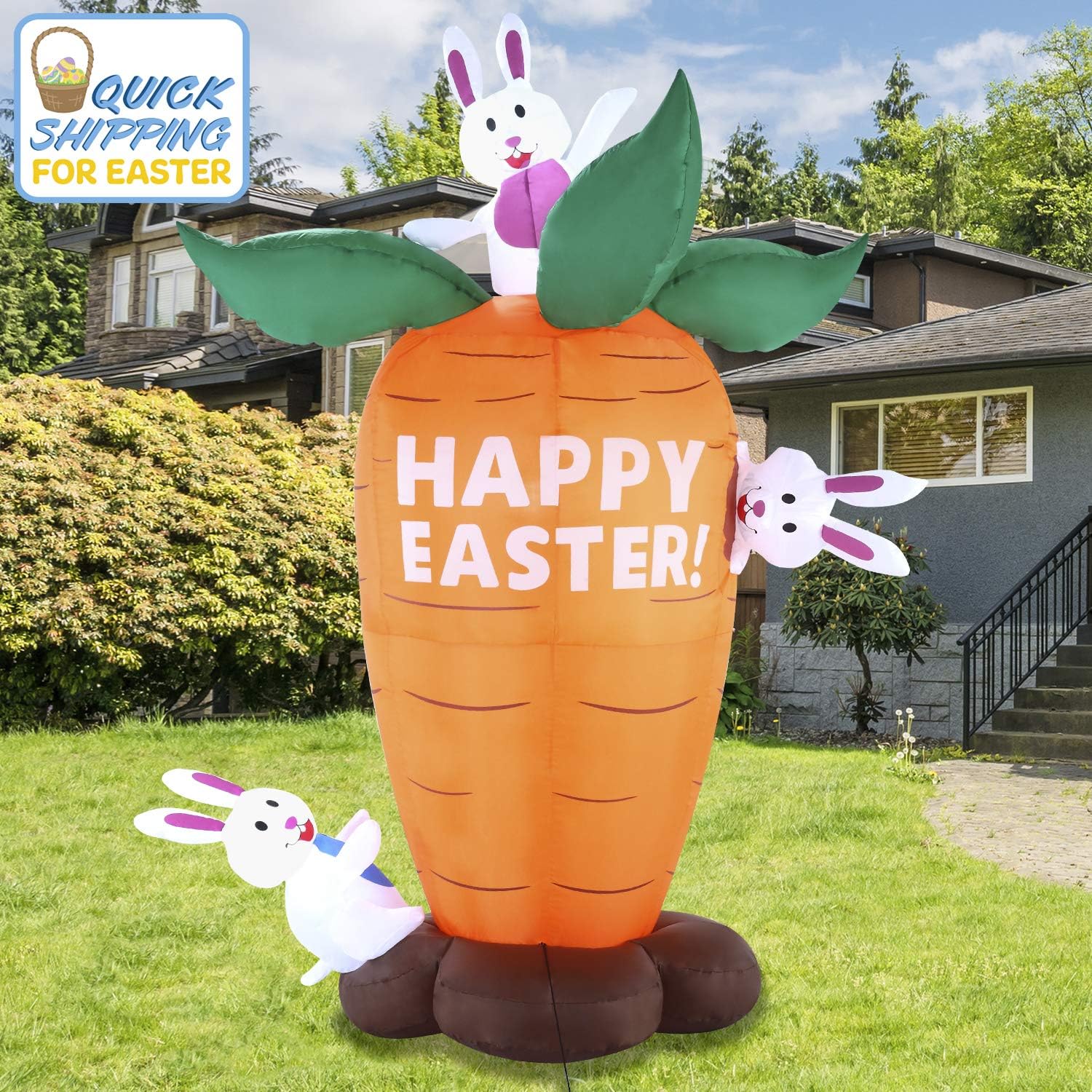 Amazon.com: Joiedomi Easter Inflatable Decoration 6 FT Inflatable ...