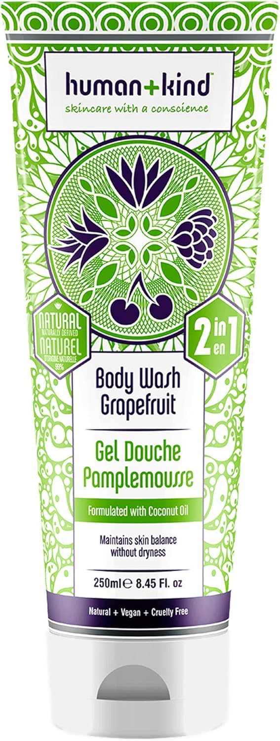 Human+Kind – Body Wash – Grapefruit – Derivado Naturalmente 99% – 2 en ...