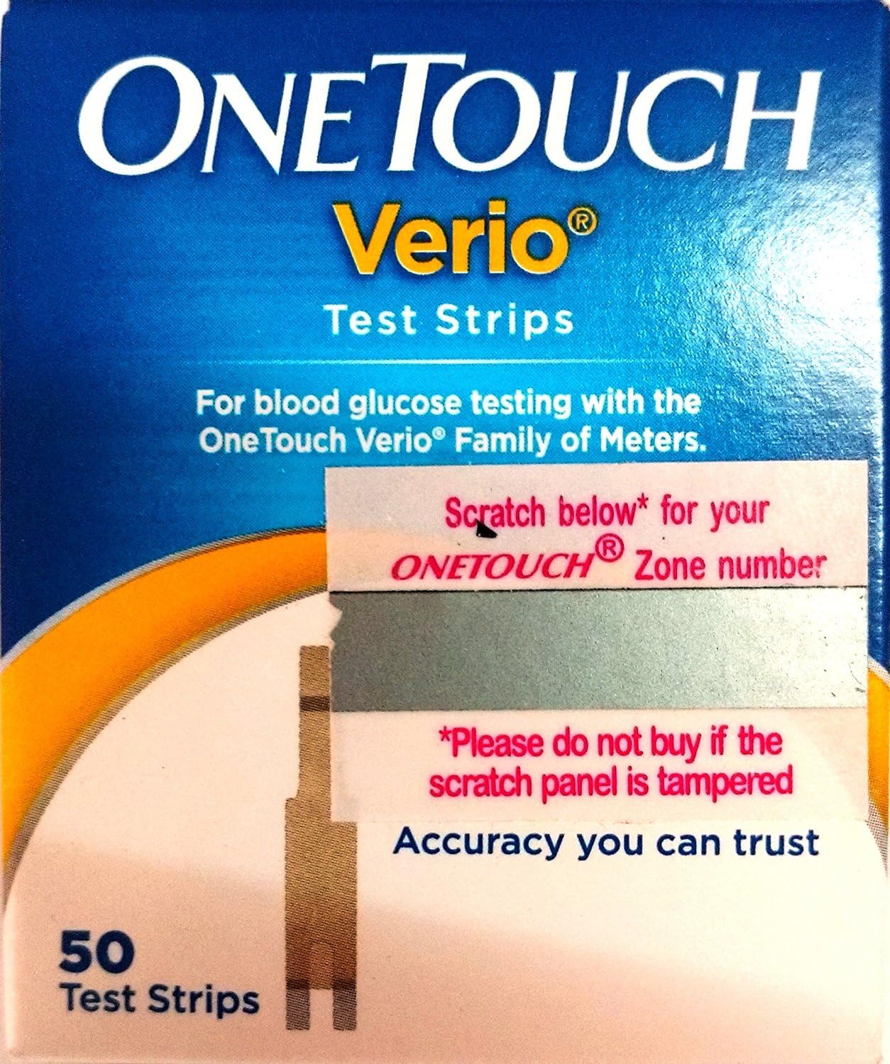Lifescan OneTouch Verio Diabetic 50 Blood test strips – BigaMart