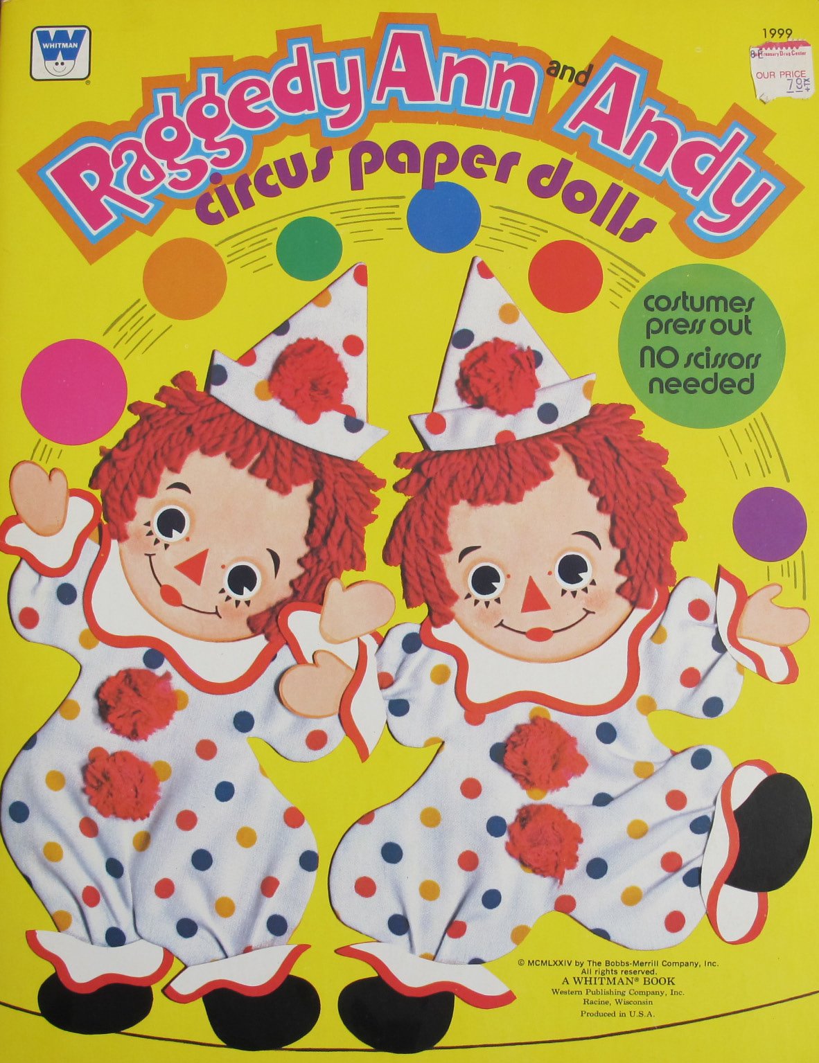 Raggedy Ann and Andy Circus Paper Dolls shop Kuwait | Buy Raggedy Ann ...