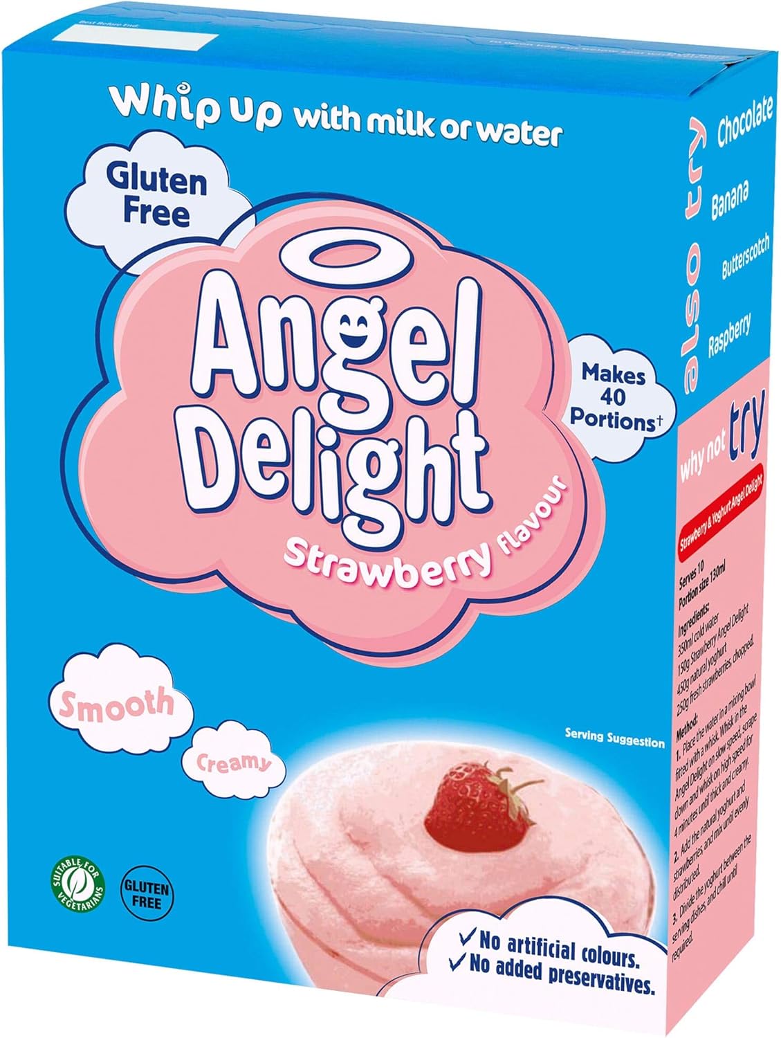 Angel Delight Strawberry Flavour Dessert Mix - 1x24ptn: Amazon.co.uk ...