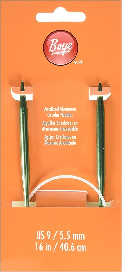 Amazon.com: Boye 3227348009M Circular Knitting Needles, 16"