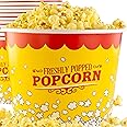 Amazon.com: Greaseproof, Retro 85oz Popcorn Buckets 25 Pack. Reusable ...