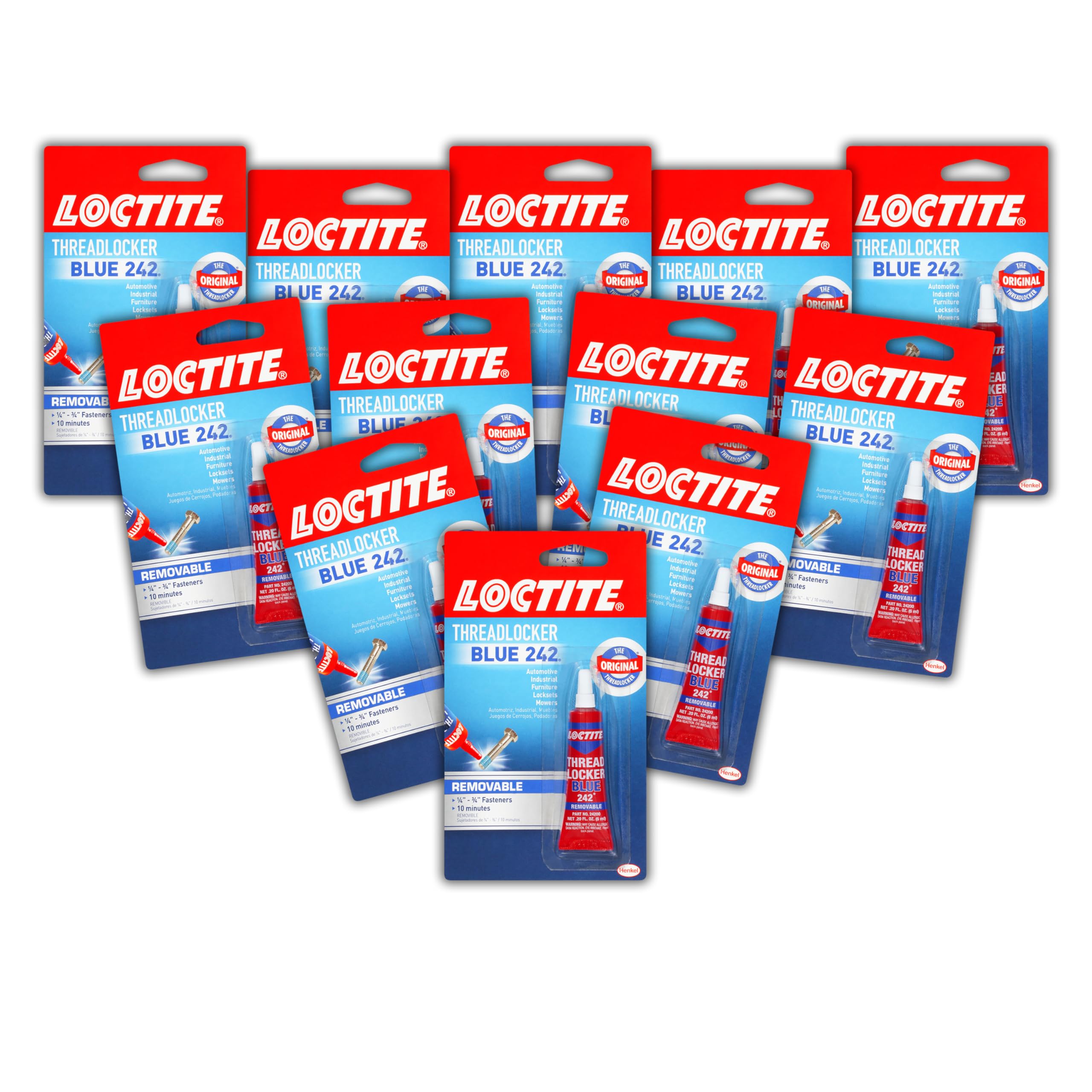 Loctite Threadlocker Blue 242 - Removable Thread Lock Glue for Nuts ...