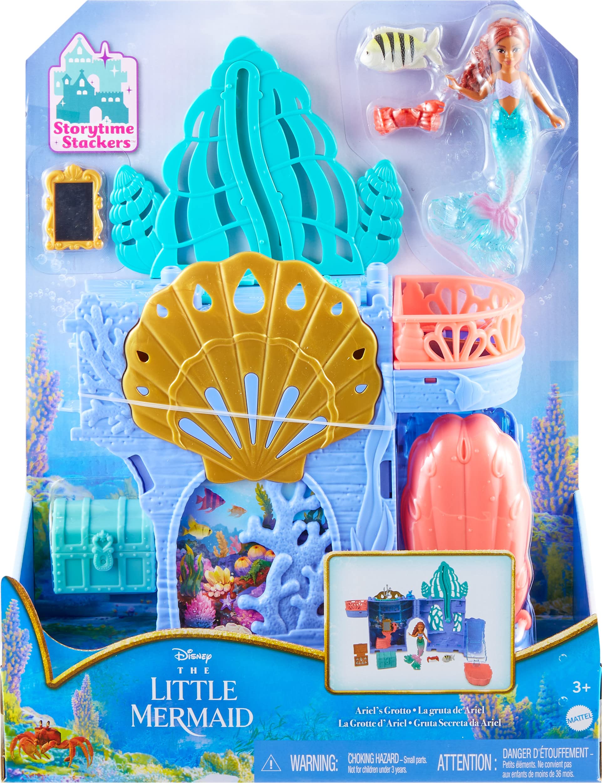 Mua Mattel Disney the Little Mermaid Storytime Stackers Ariel's Grotto ...