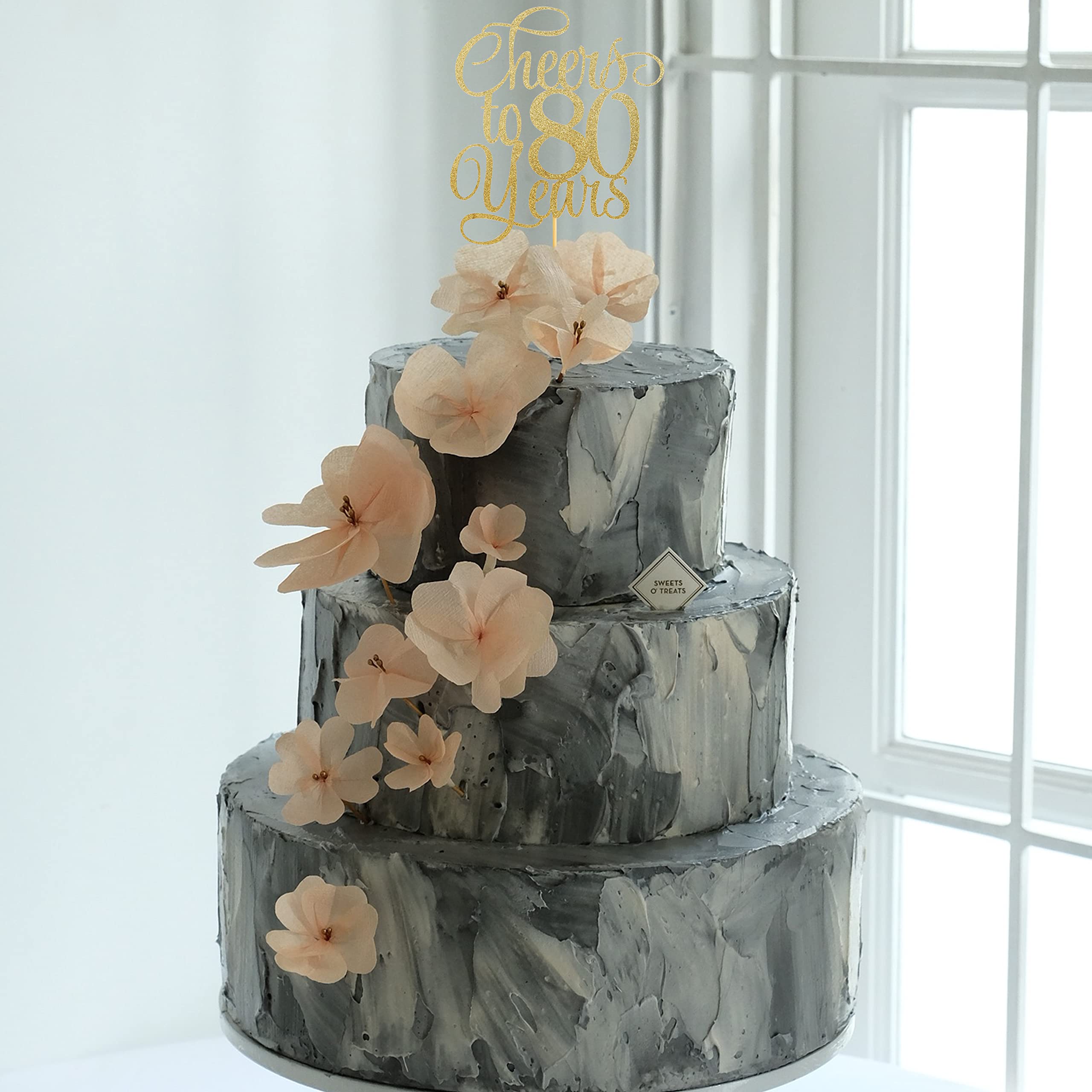 Mua Cheers to 80 Years Cake Topper - 80th Birthday Cake Topper,80 Cake ...