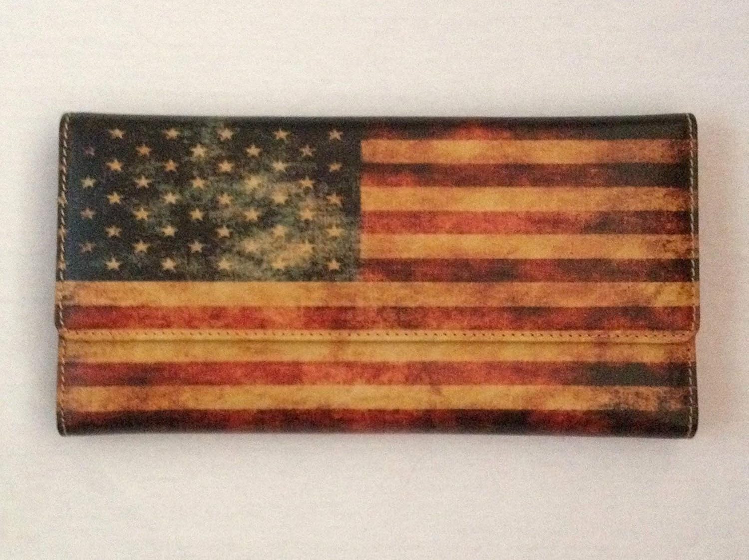 Amazon.com: American Flag Wallet Women's wallet with USA Flag Large ...