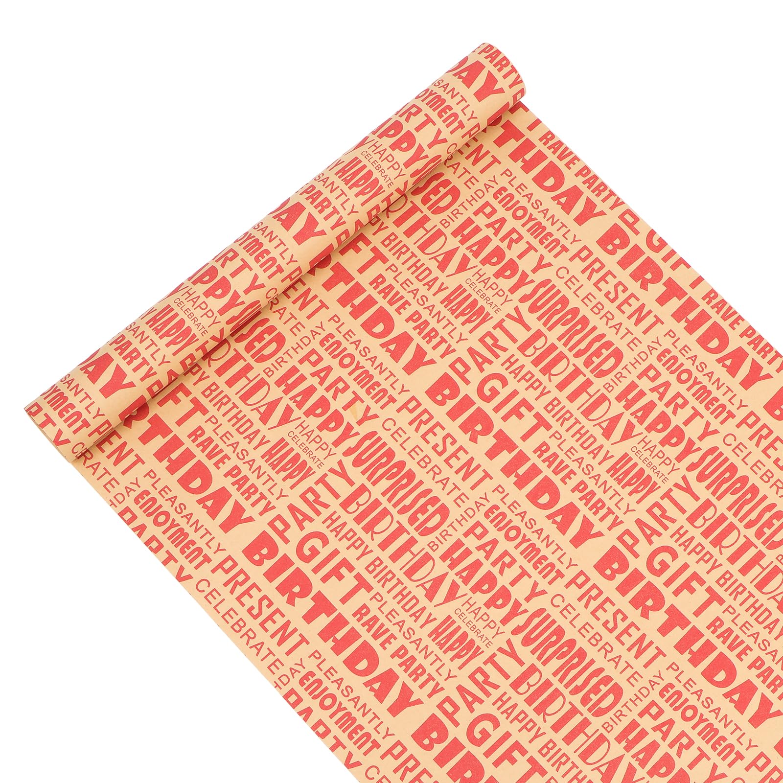 ZJHiome Birthday Wrapping Paper Roll,17Inch X 49Feet Happy Birthday ...