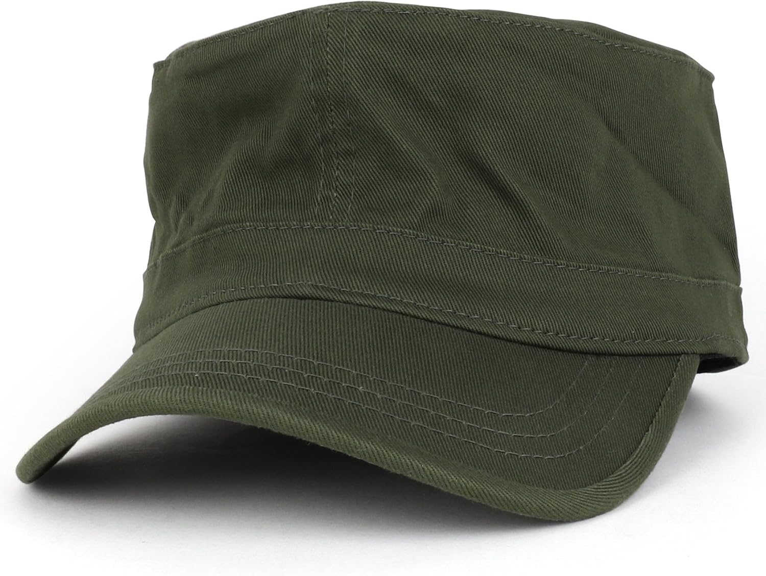 Armycrew Stretchable Cadet Style Military Fitted Army Cap - Olive at ...
