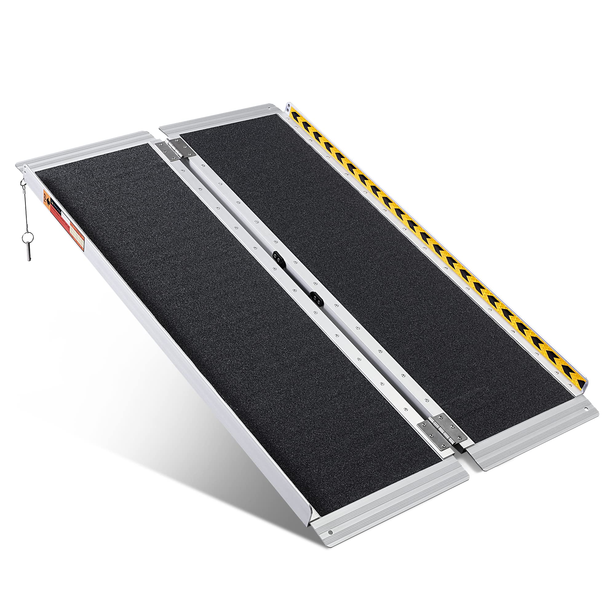ORFORD Portable Wheelchair Ramp 4FT, Handicap Ramps, Non-Skid Aluminum ...