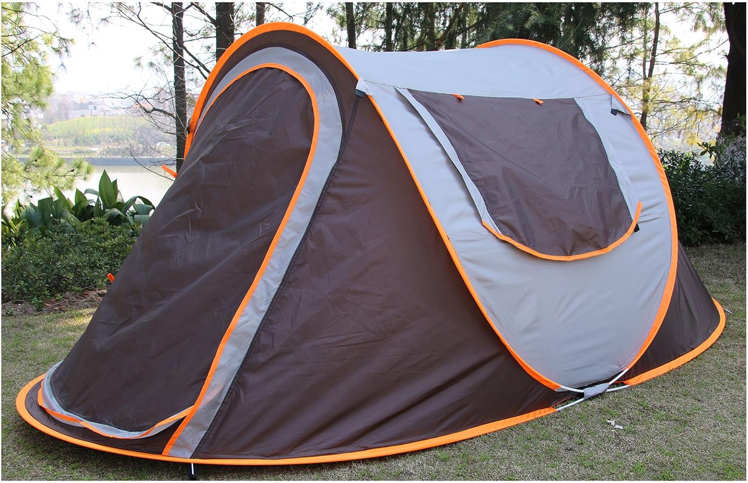 Ghlee 2-3 Person Pop Up Quick Opening Camping Hiking Large Instant Tent ...