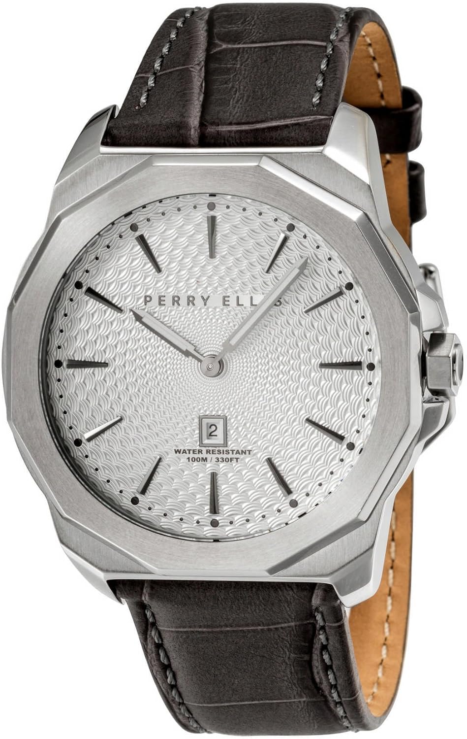 Perry Ellis Decagon Men 46mm Quartz Watch 05007-01: Amazon.co.uk: Watches