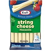 Amazon.com: Kraft String Cheese Mozzarella Cheese Snacks (12 ct Sticks ...