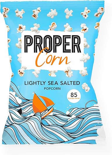 PROPERCORN Lightly Sea Salted Popcorn, 70g: Amazon.co.uk: Grocery