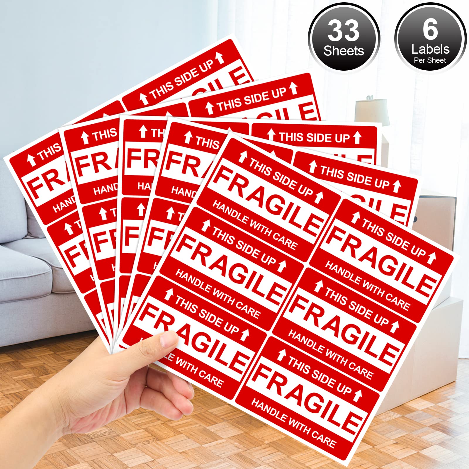Mua 3x5 Inch Shipping Labels - 198 Pcs Strong Adhesive Handle with Care ...