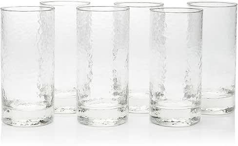 Amazon.com: Durobor Set of 6 Satellite 18-Oz. Cooler Glasses, Clear ...