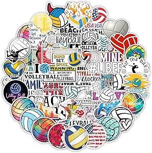 Amazon.com: Volleyball Stickers, 100PCS Motivational Volleyball Water ...